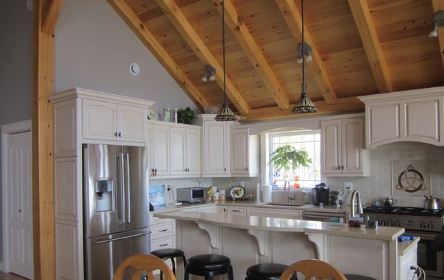 Pine & Cedar Timber Frame - Kitchen - Other - by TimberhArt Woodworks ...
