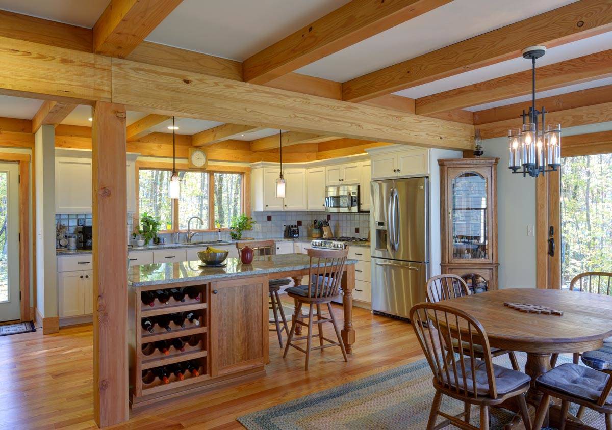 Post And Beam Kitchen Design - The Best Picture Of Beam