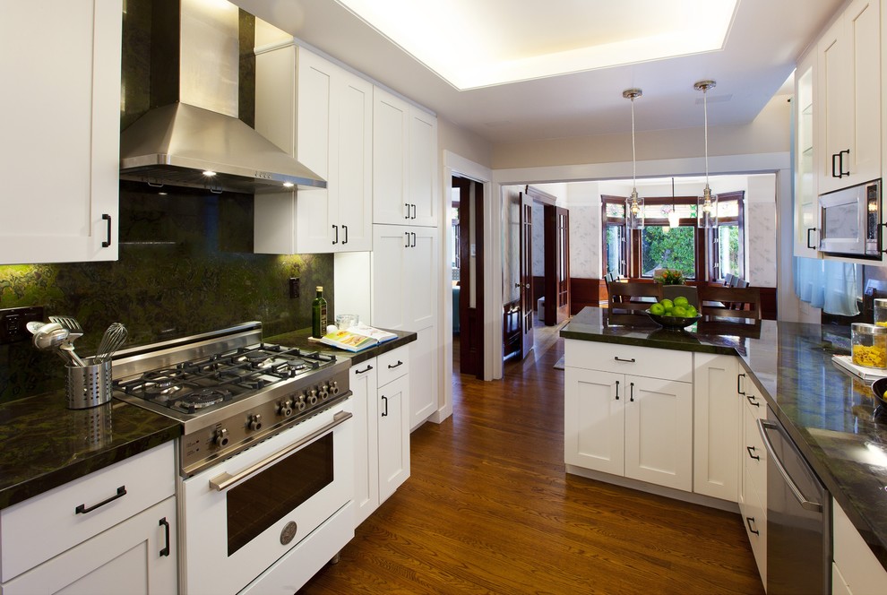 pk-66 Dynasty by Omega kitchen- Shaker white paint - Traditional ...