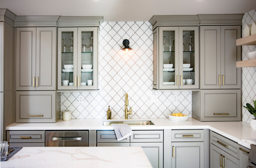 44+ ( Top ) Arabesque Tile - " Kitchen Backsplash " Design Ideas