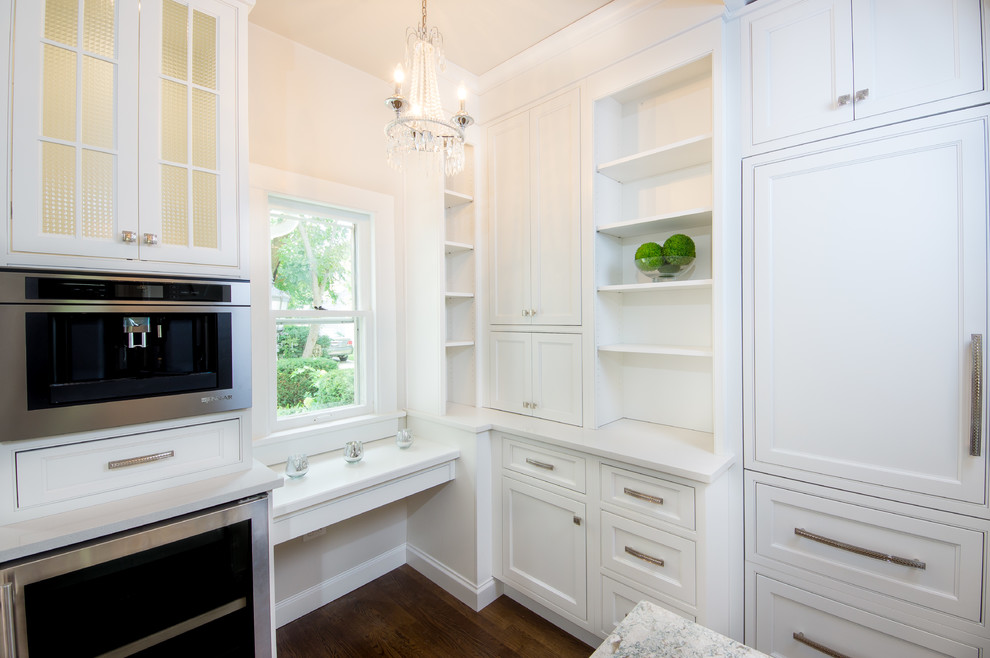 Polar White Beaded Inset - Traditional - Kitchen - Chicago - by Monarch ...