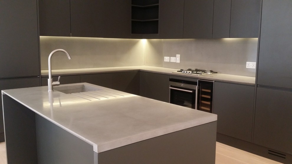 Polished Concrete Kitchen Worktops - Contemporary - Kitchen - Other | Houzz