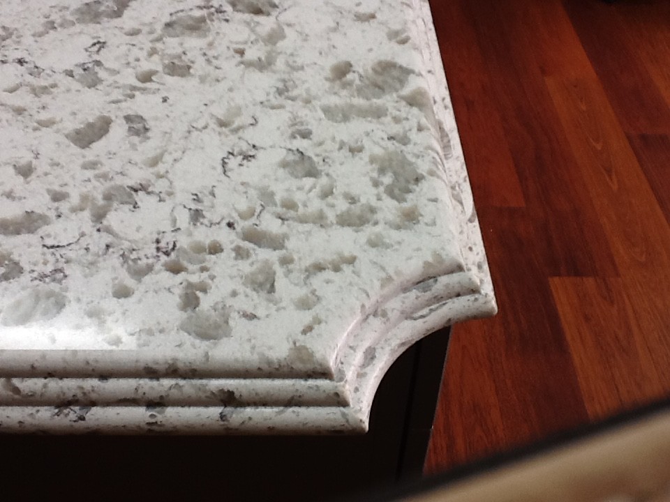 Pompeii Quartz Milky Way Island Countertop - Contemporary - Kitchen ...