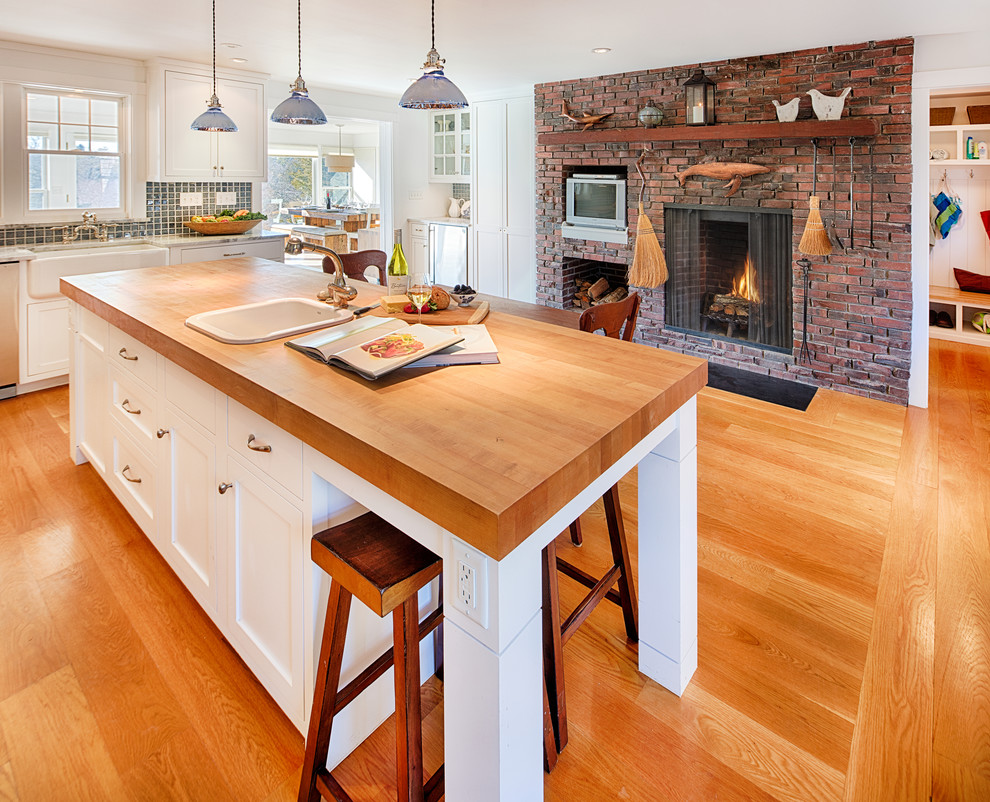 Pond House Addition & Renovation - Transitional - Kitchen - Boston - by ...