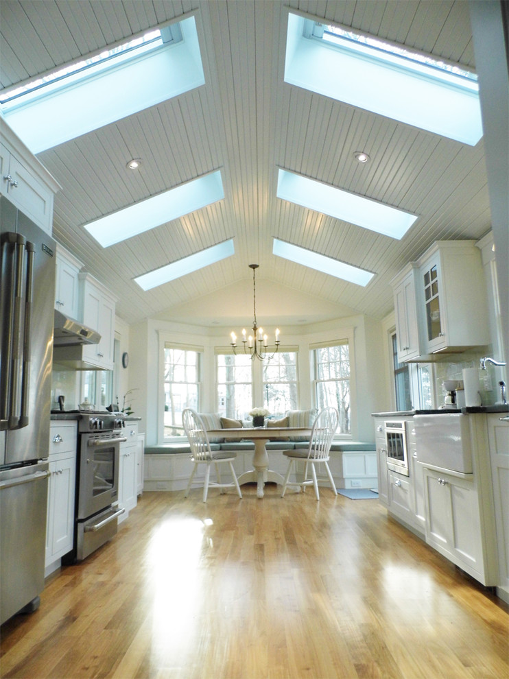Pond View - Traditional - Kitchen - Boston - by Kurzhaus Designs, Inc ...