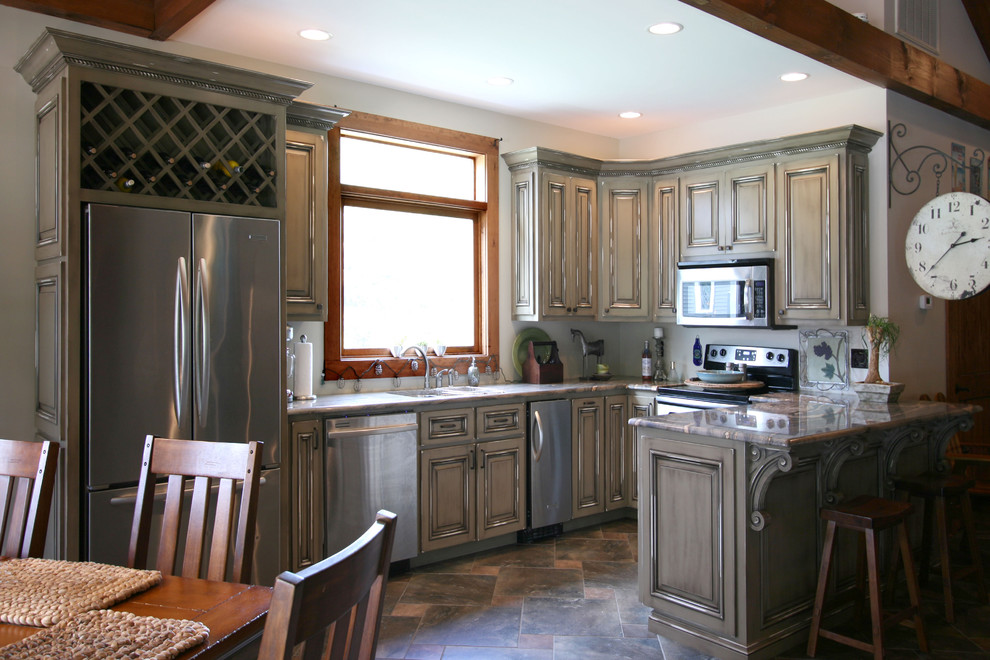 Pool House & Man Cave Combination - Traditional - Kitchen - Charlotte ...