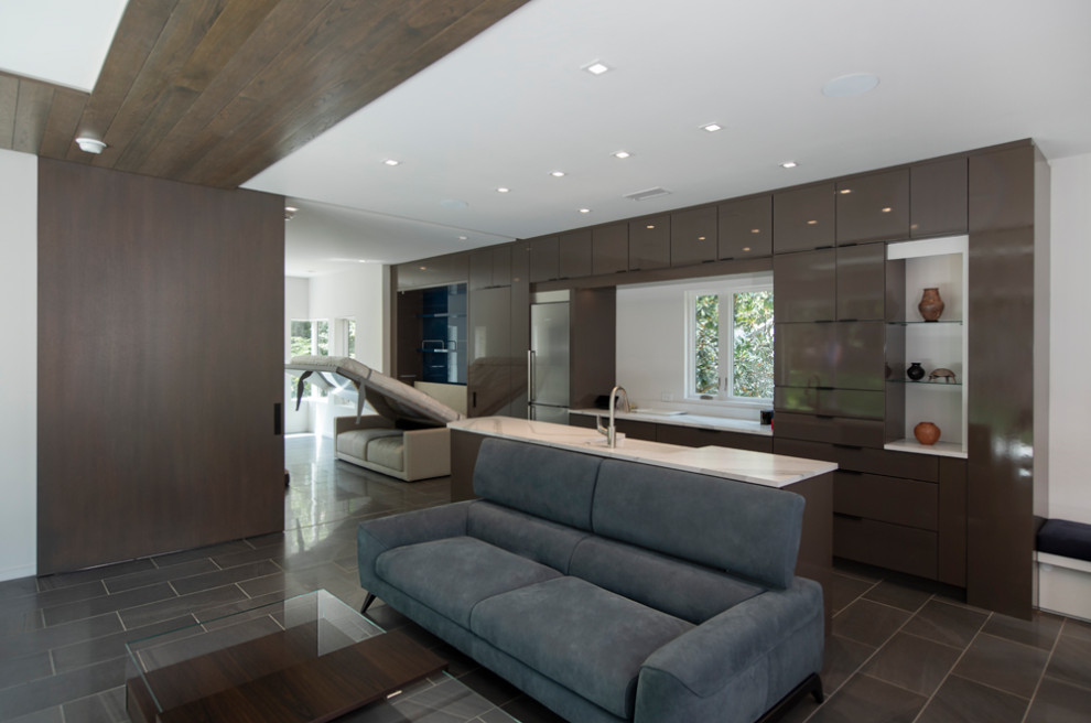 Pool House | Guest House | Art Studio | All-in-One - Modern - Kitchen ...