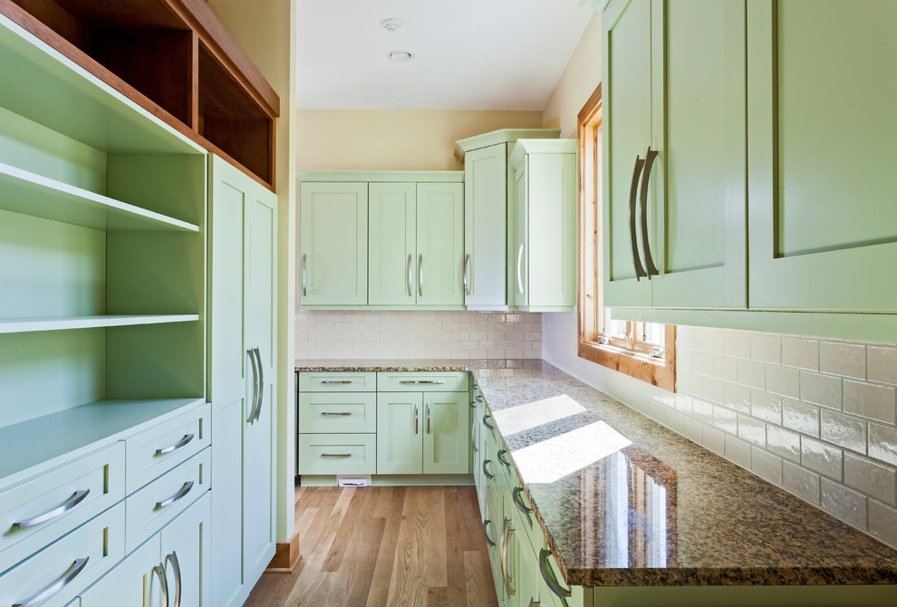 Prairie Style / Contemporary Custom Residence - Farmhouse - Kitchen ...