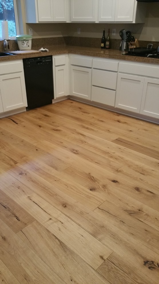 Pre Finished Engineered Flooring Projects - Transitional - Kitchen ...