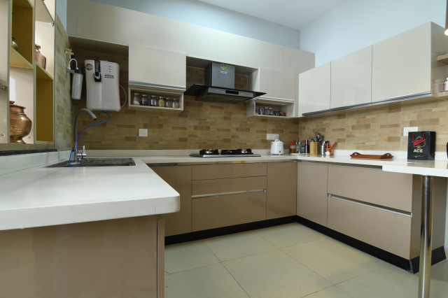 Prestige Falcon City - Modular Kitchen in Bangalore - Modern - Kitchen ...