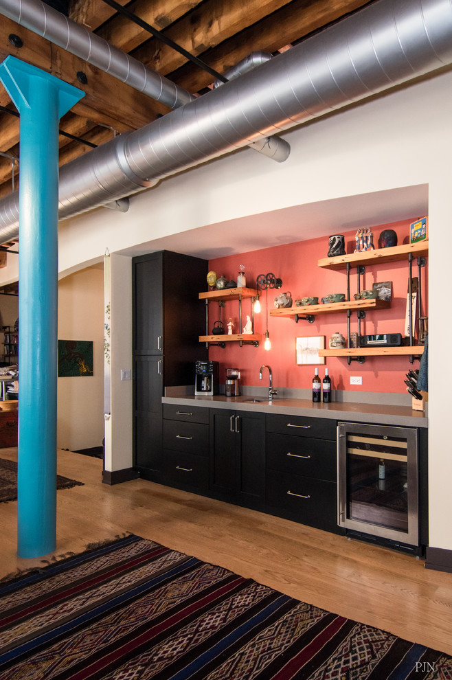 Printers Row Loft Interior Renovation - Eclectic - Kitchen - Chicago ...