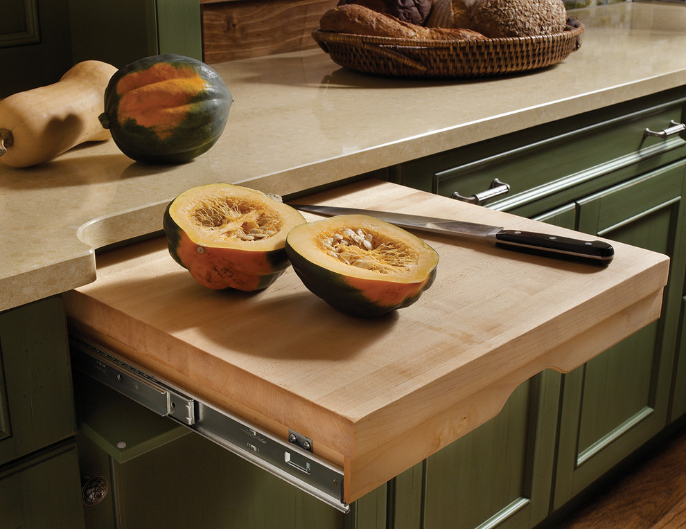Pull-Out Chopping Block - Traditional - Kitchen - Other - by Wood-Mode ...