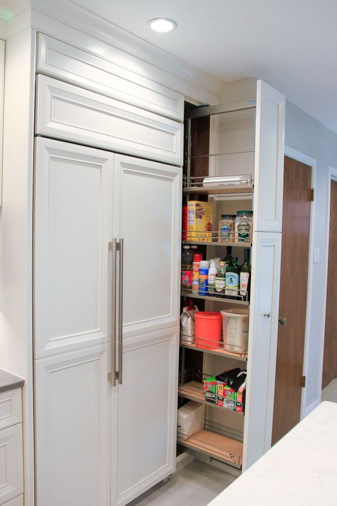Pull-Out Storage Pantry - Traditional - Kitchen - Houston - by Bay Area ...