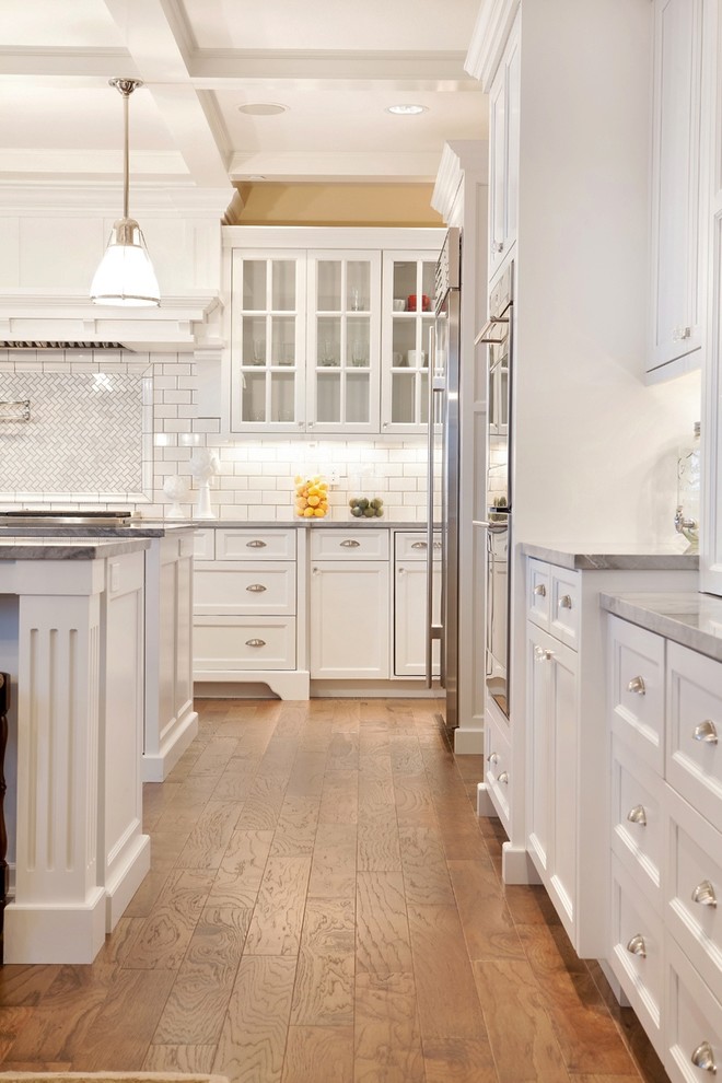 Pure White Hybrid Inset Cabinetry - Traditional - Kitchen - Portland ...
