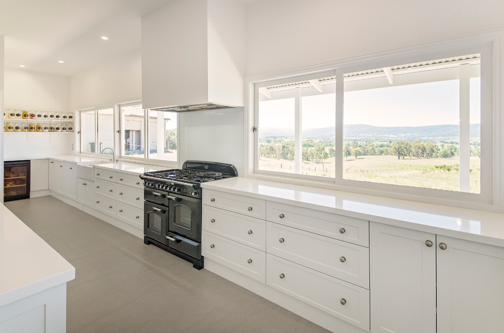 Quantum Quartz Alpine White Kitchen - Modern - Kitchen - Sydney - by ...