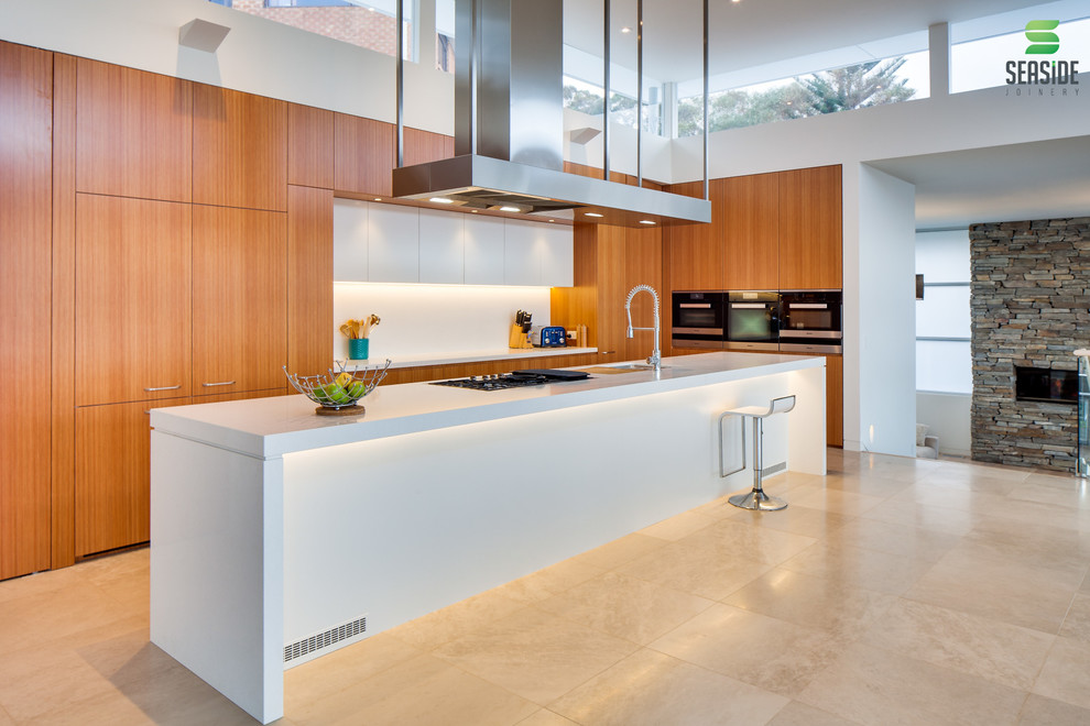 Quantum Quartz Luna White - Modern - Kitchen - Sydney - by Edstein ...