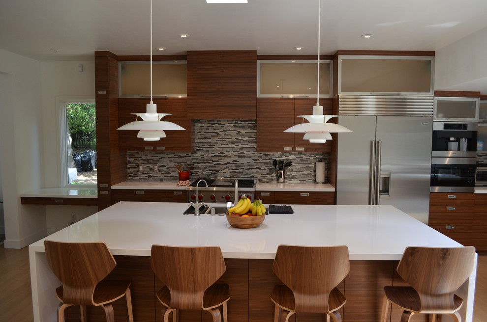 Quartered Walnut Home Remodel - Arden-Arcade - Modern - Kitchen ...