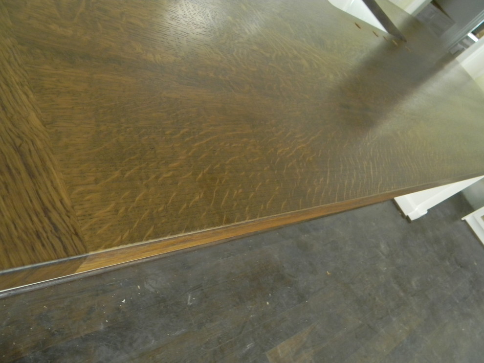 Quartersawn White Oak Kitchen Island Countertop - Transitional ...
