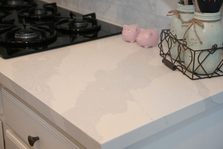 Quartz Countertop - Traditional - Kitchen - Sacramento - by Palm Tile ...