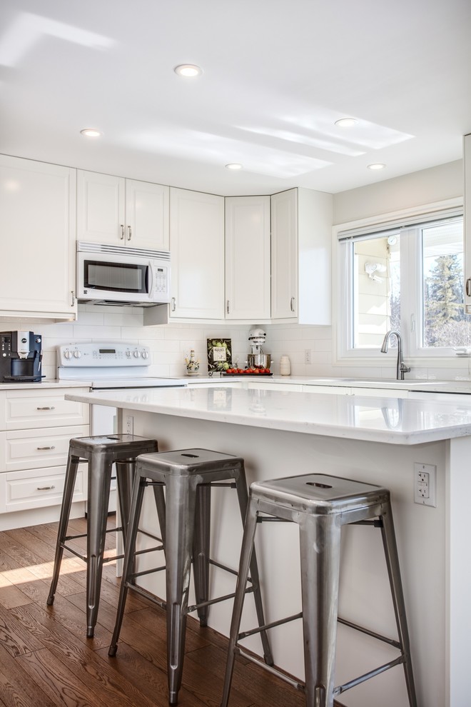 Quartz Countertops - Modern - Kitchen - Edmonton - by K&J's Custom ...