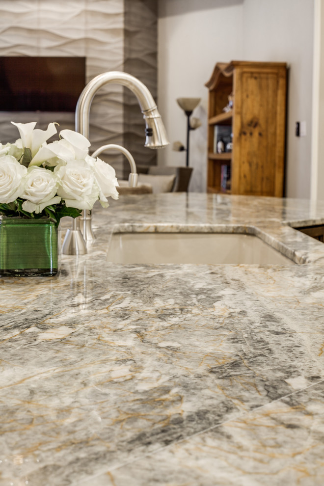 Quartzite Cielo Kitchen - Transitional - Kitchen - Dallas - by Aria ...