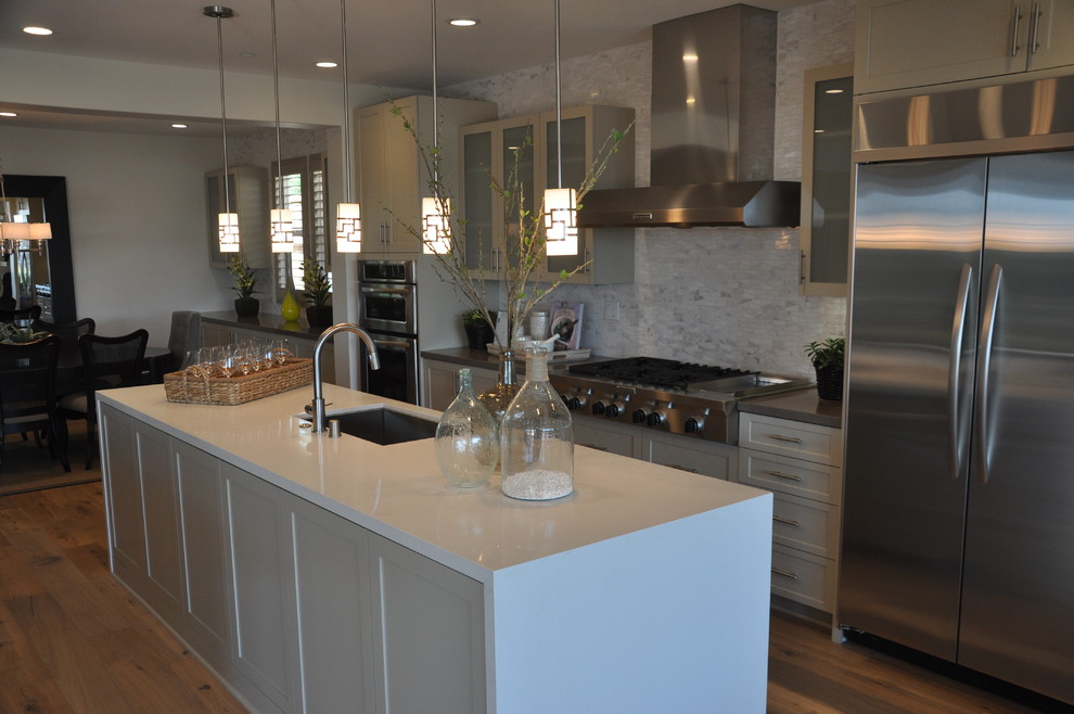 Contemporary Coastal Kitchen - Contemporary - Kitchen - Los Angeles ...