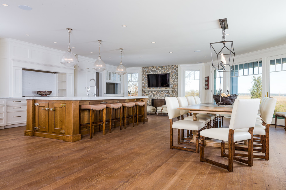 Queen Anne Shingle Style Beach House - Coastal - Kitchen - Los Angeles ...