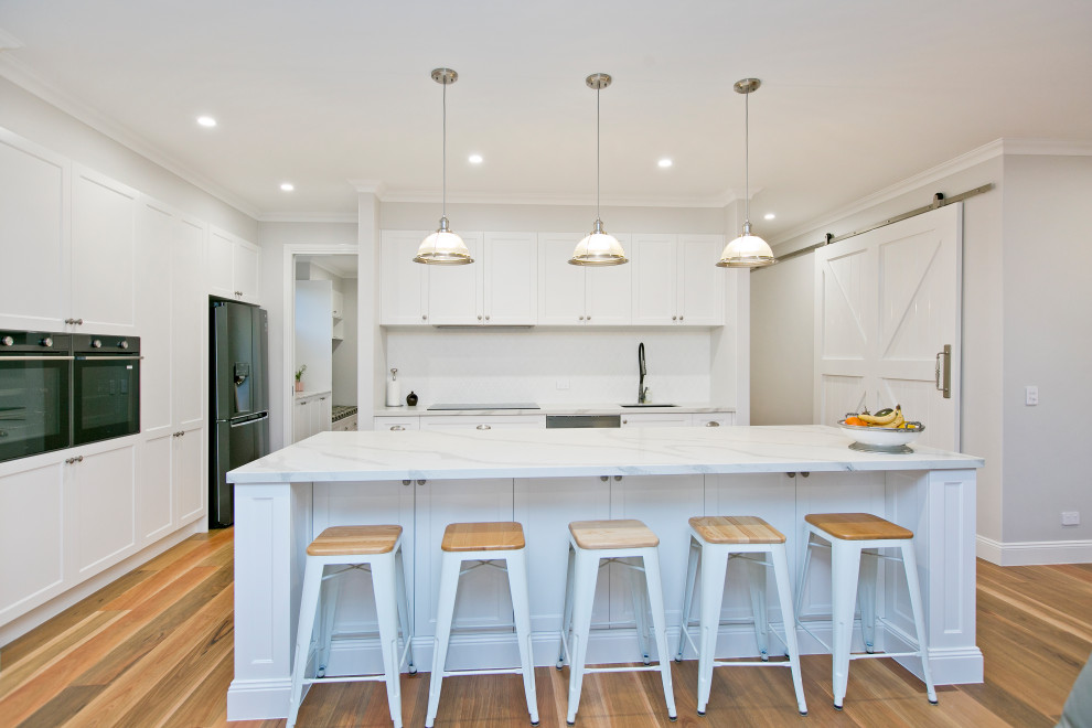 Queenslander Hamptons - Traditional - Kitchen - Brisbane - by Castle ...