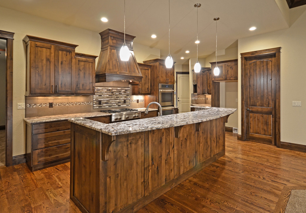 Quintessential Knotty Alder Kitchen - Rustic - Kitchen - Denver - by ...