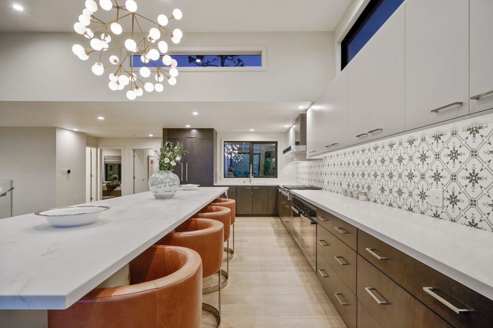 Kitchen looking toward the front of the house - Modern - Kitchen - San ...