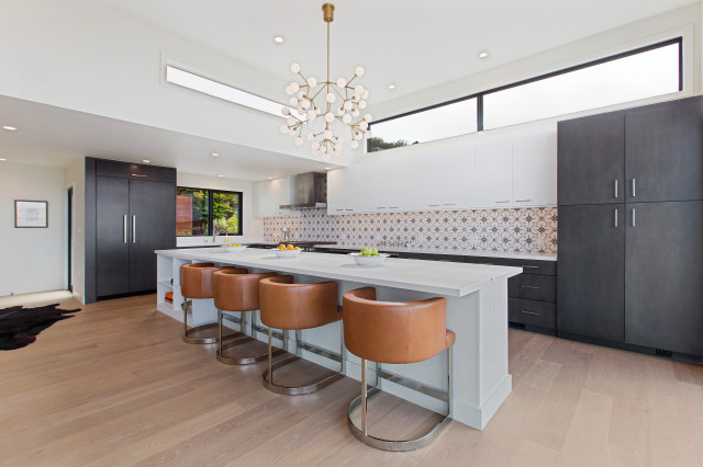 Kitchen showing the new clerestory windows - Modern - Kitchen - San ...