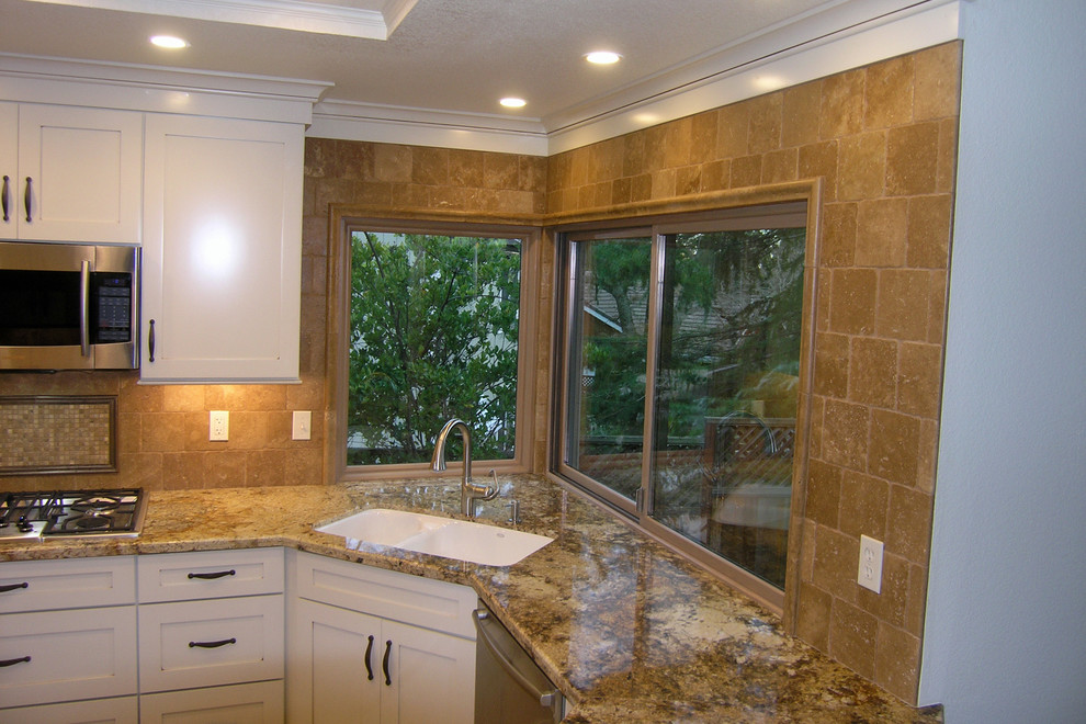 Rallens Family White Maple Kitchen Make-over - Traditional - Kitchen ...