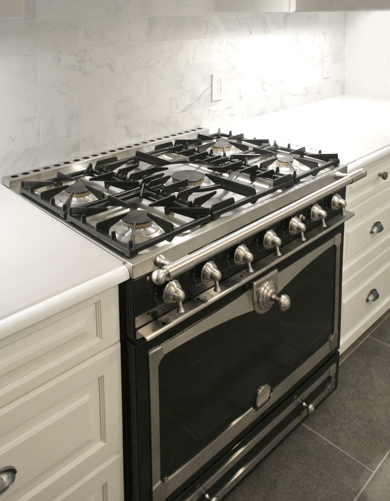 Range Wall with Custom Cabinets - Traditional - Kitchen - New York - by ...