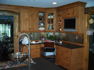 Raw wood beam - Rustic - Kitchen - New York - by Millwork Designs Corp ...