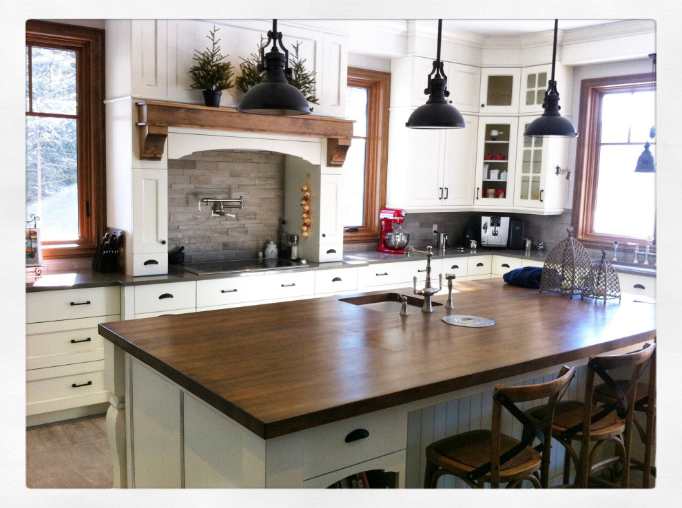 Réalisations - Farmhouse - Kitchen - Montreal - by Carte Blanche Design ...