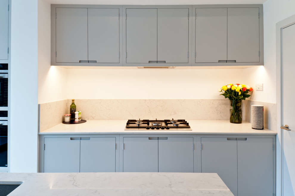 Rear Extension - Grey Handleless Kitchen - Contemporary - Kitchen ...