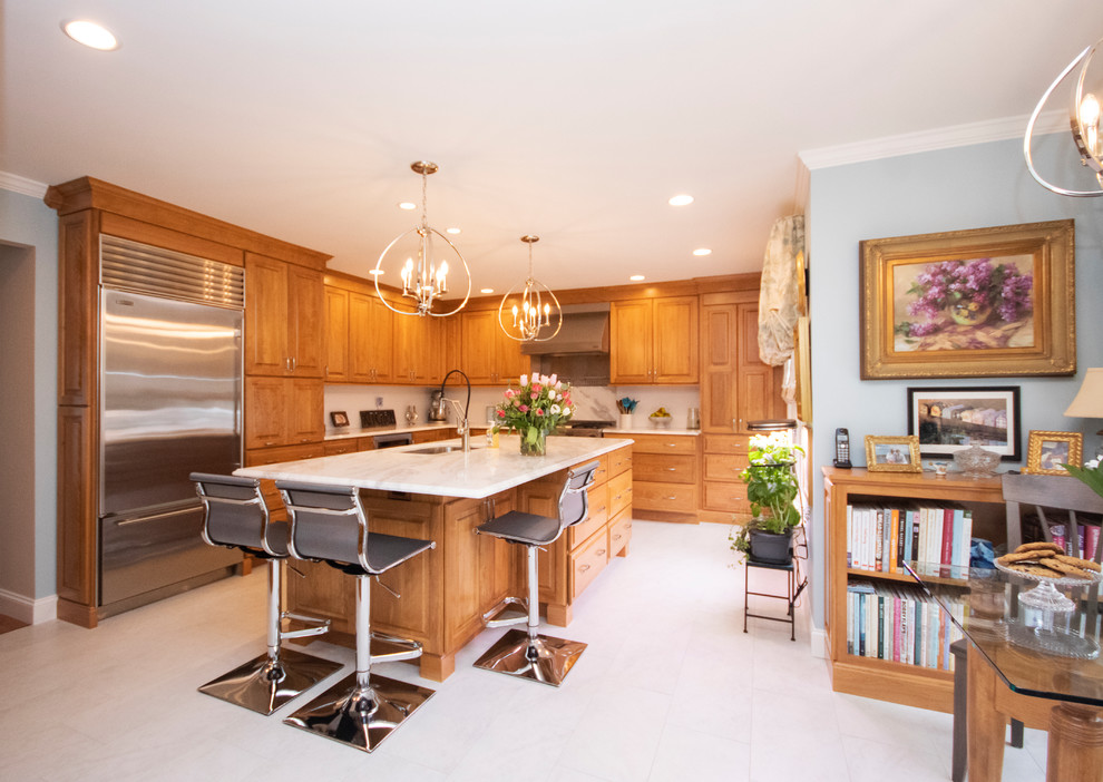 Red Birch Elegance Kitchen Remodel - Traditional - Kitchen - Providence ...