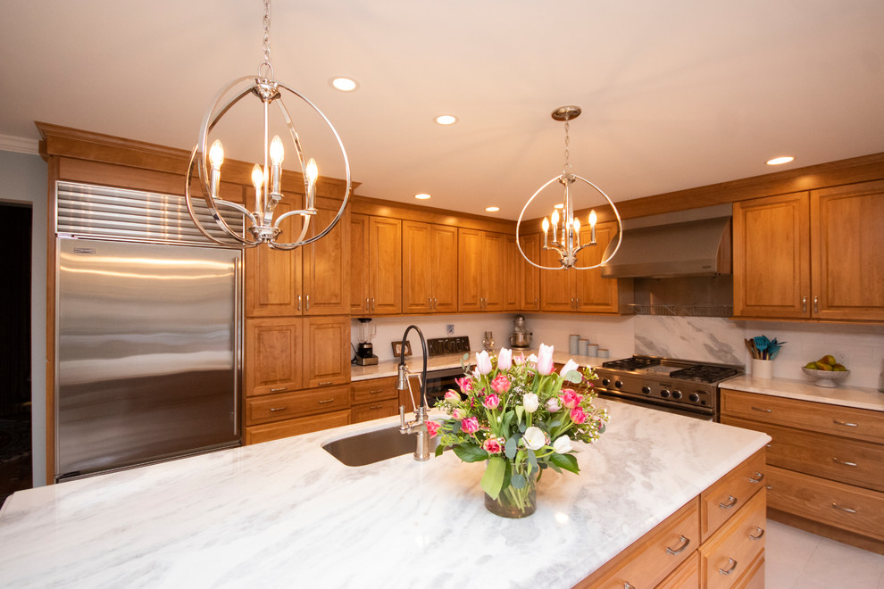 Red Birch Elegance Kitchen Remodel - Traditional - Kitchen - Providence ...
