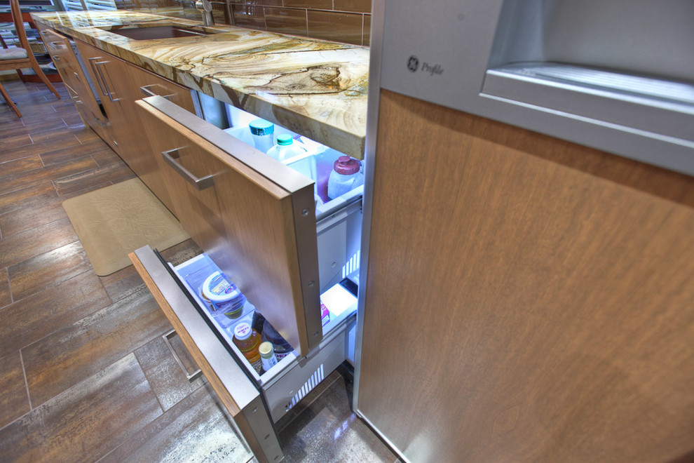 Refrigerator drawers - Modern - Kitchen - Houston - by GB General ...