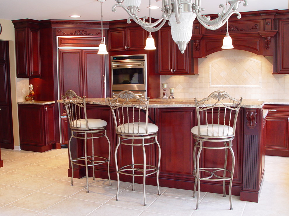 Regal Red - Traditional - Kitchen - Philadelphia - by Cranbury Design ...