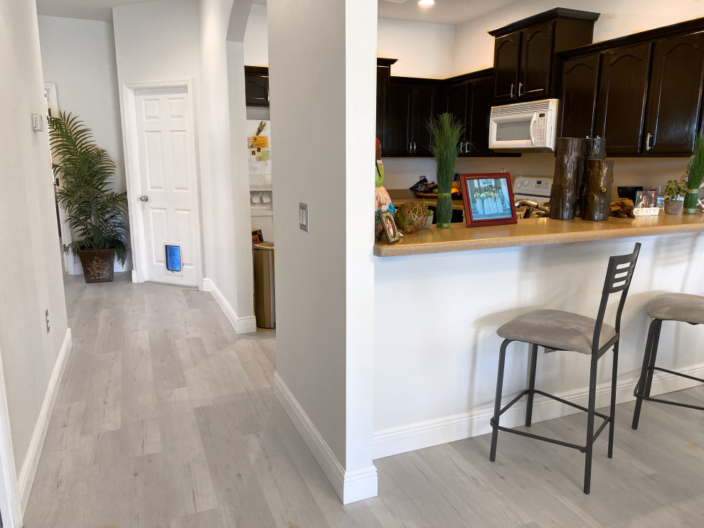 Residential | LVP Quincy Oaks & Tile Slate White - Modern - Kitchen ...