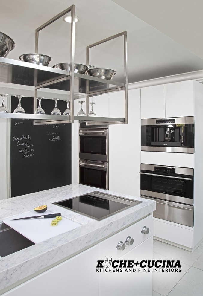 Restaurant Style Clean & Modern Kitchen - Modern - Kitchen - Newark ...