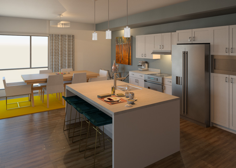 Retirement community apartment rennovations - Modern - Kitchen ...