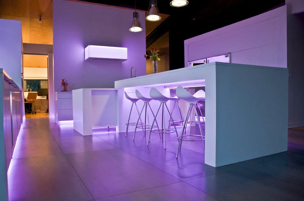 RGB lights- Purple - Contemporary - Kitchen - Kansas City - by Gary ...