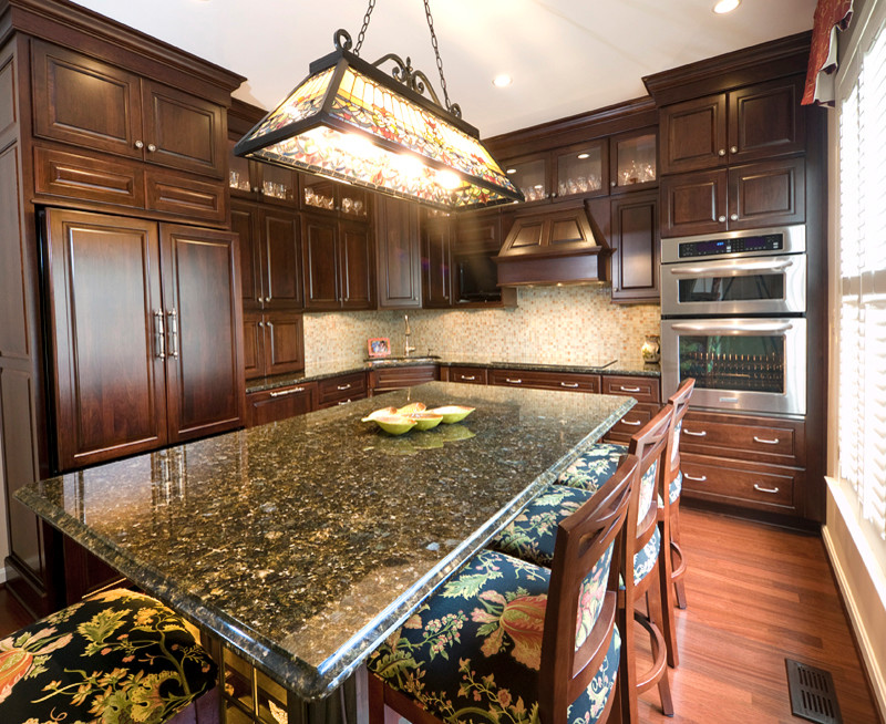 Rich Formal Cherry Kitchen - Traditional - Kitchen - Baltimore - by Bel ...