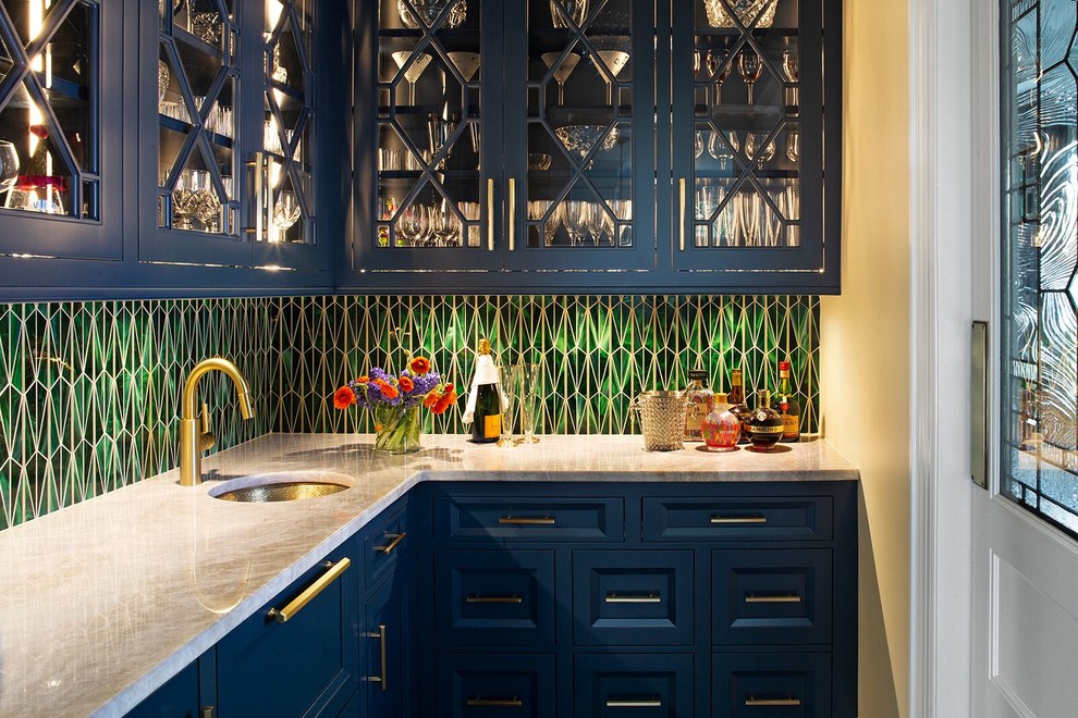 Ridgewood "Jewel Box" Butler's Pantry - Eclectic - Kitchen - New York ...