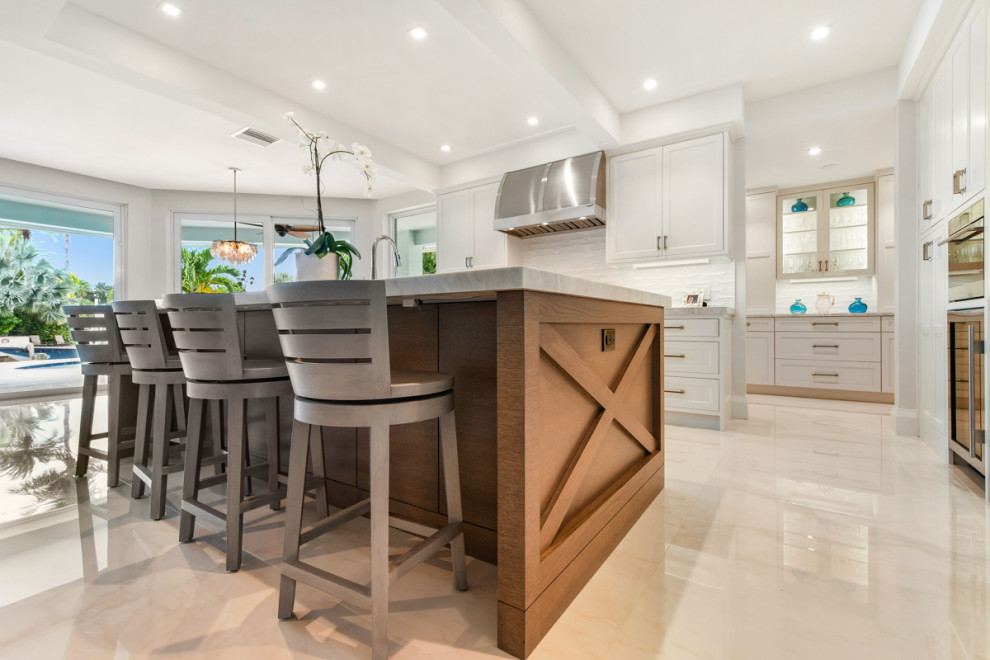 Rift Cut Oak Island - Transitional - Kitchen - Miami - by Waterview ...