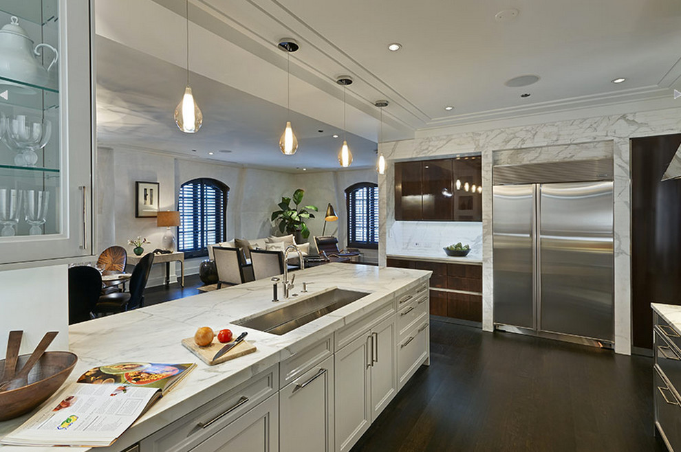Ritz Carlton Residences Chicago Penthouse - Contemporary - Kitchen ...