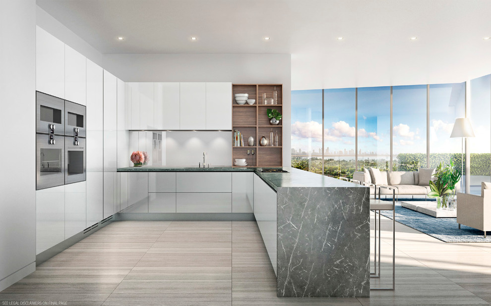 RITZ CARLTON RESIDENCES SUNNY ISLES - INTERIOR - Modern - Kitchen ...