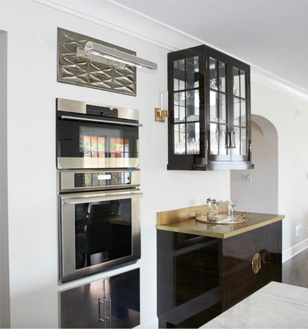 River Forest Modern Exotic Wood Kitchen - Modern - Kitchen - Chicago ...